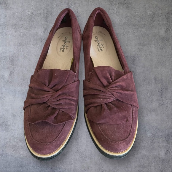Clarks | Shoes | Clarks Collection Sharon Dasher Womens Burgundy ...